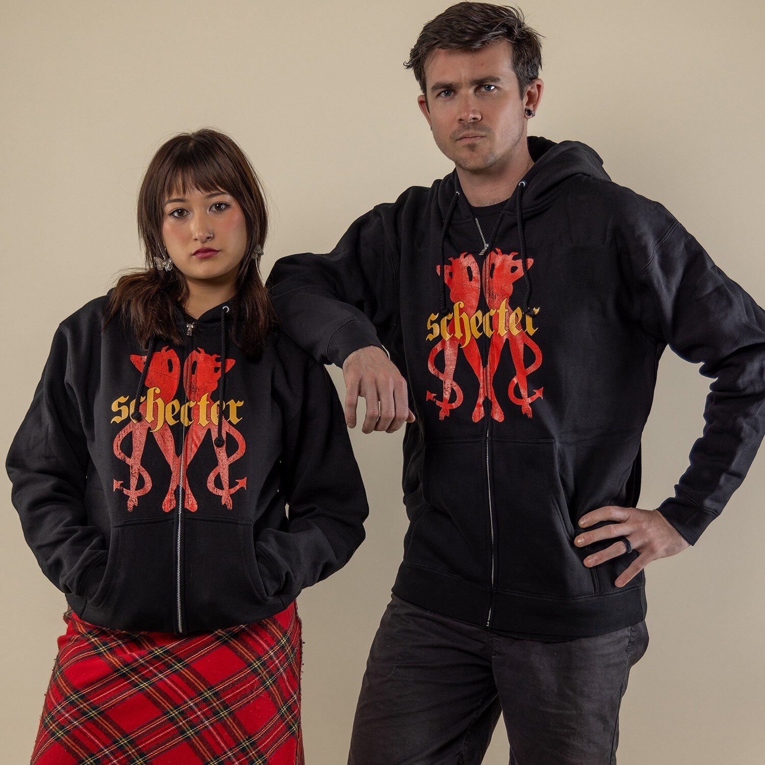 Double Devil Zip-Up Hoodie
