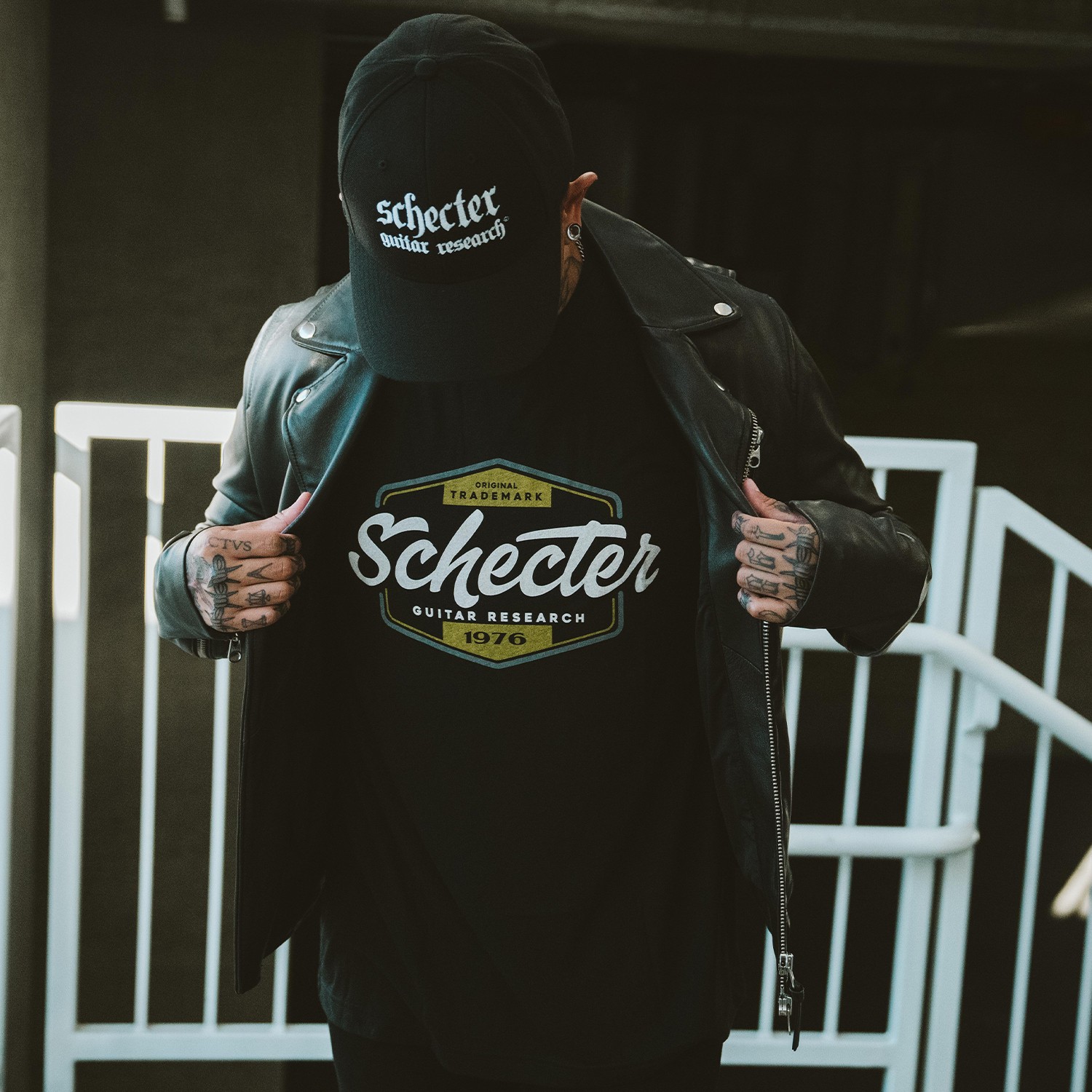 Original Trademark Schecter Guitar Research Graphic Tee